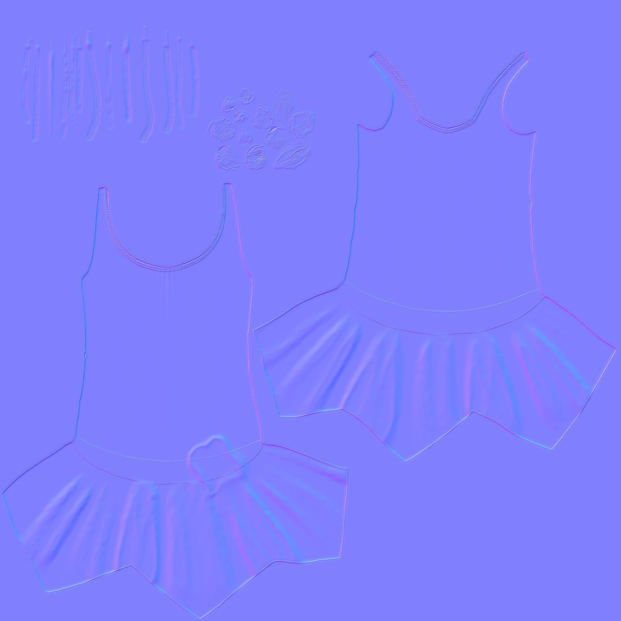 3D model Flapper Dress VR / AR / low-poly | CGTrader