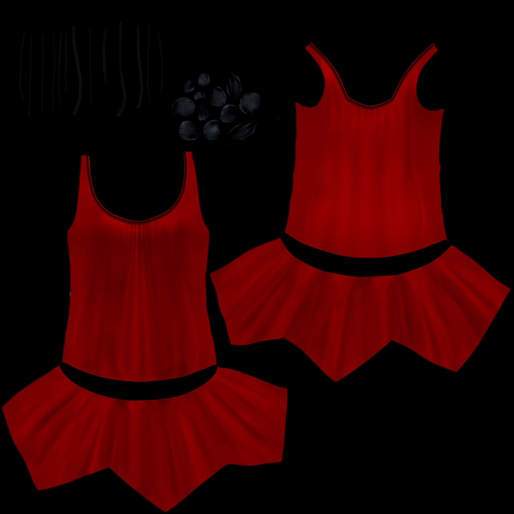 3D model Flapper Dress VR / AR / low-poly | CGTrader