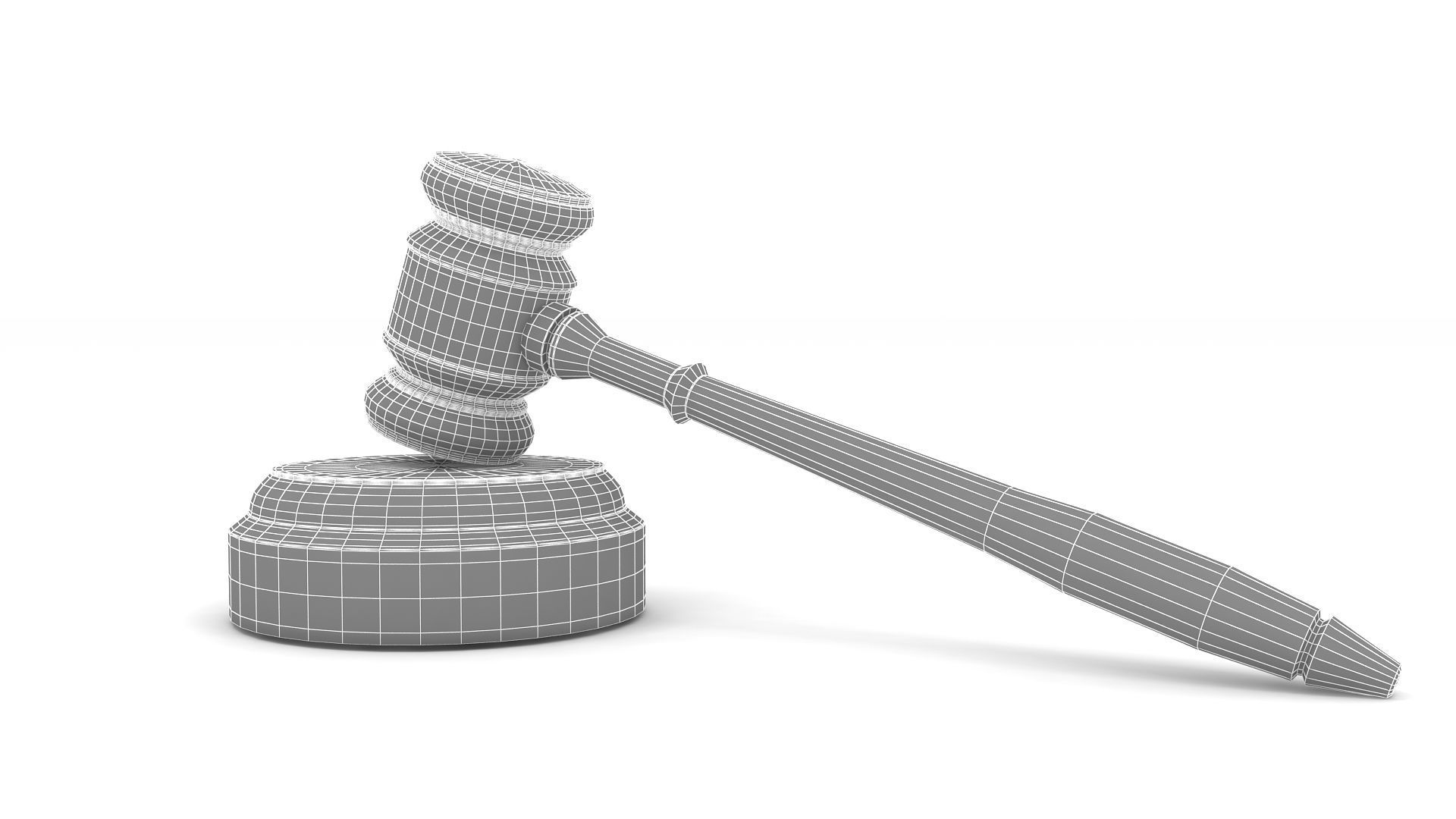 legal gavel set 3D model | CGTrader