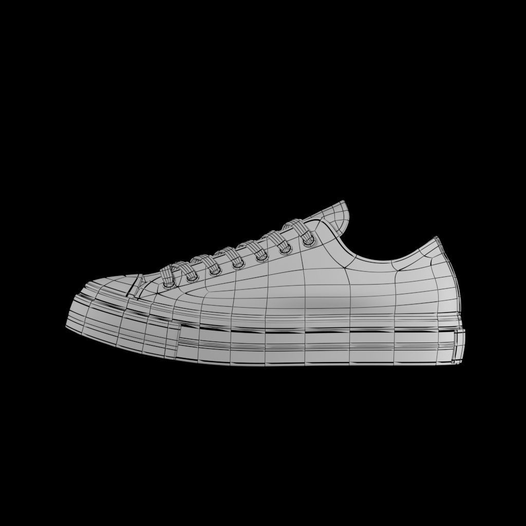 Converse Shoe Model 3D model | CGTrader
