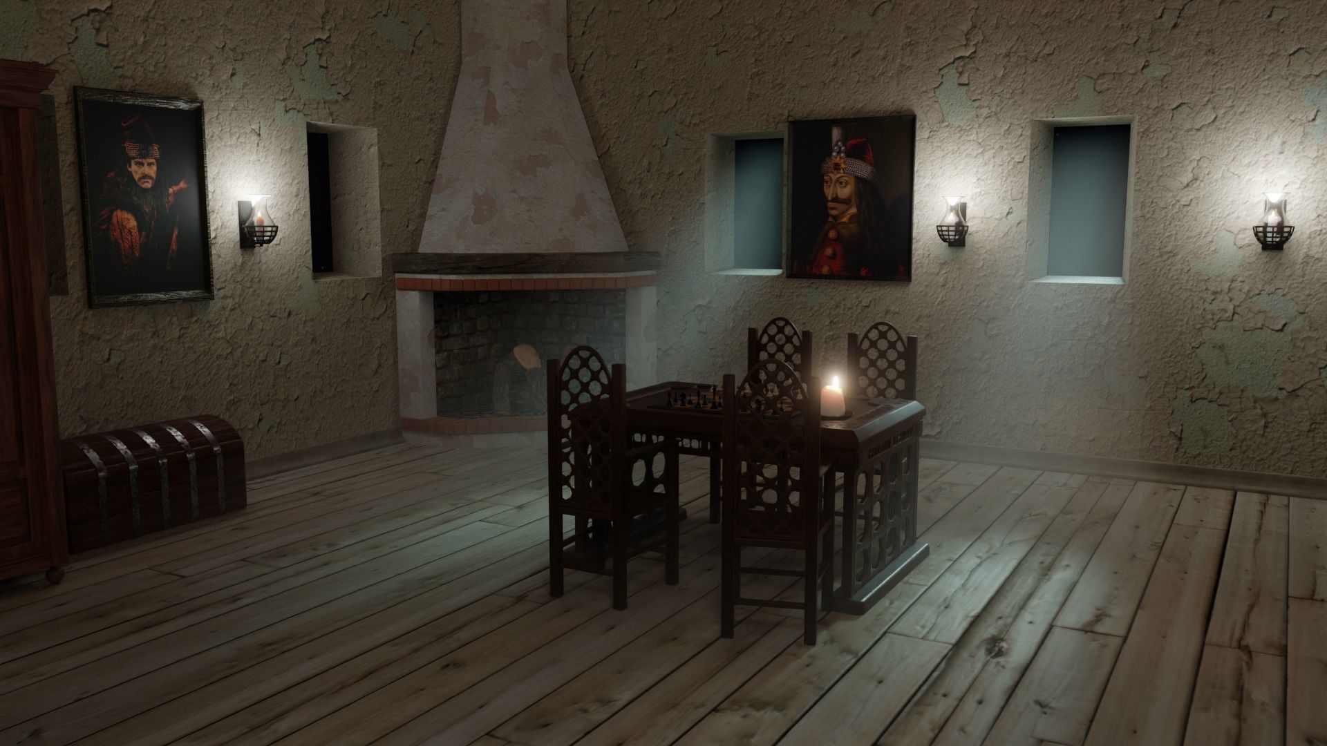 Vampire Castle room 3D model | CGTrader