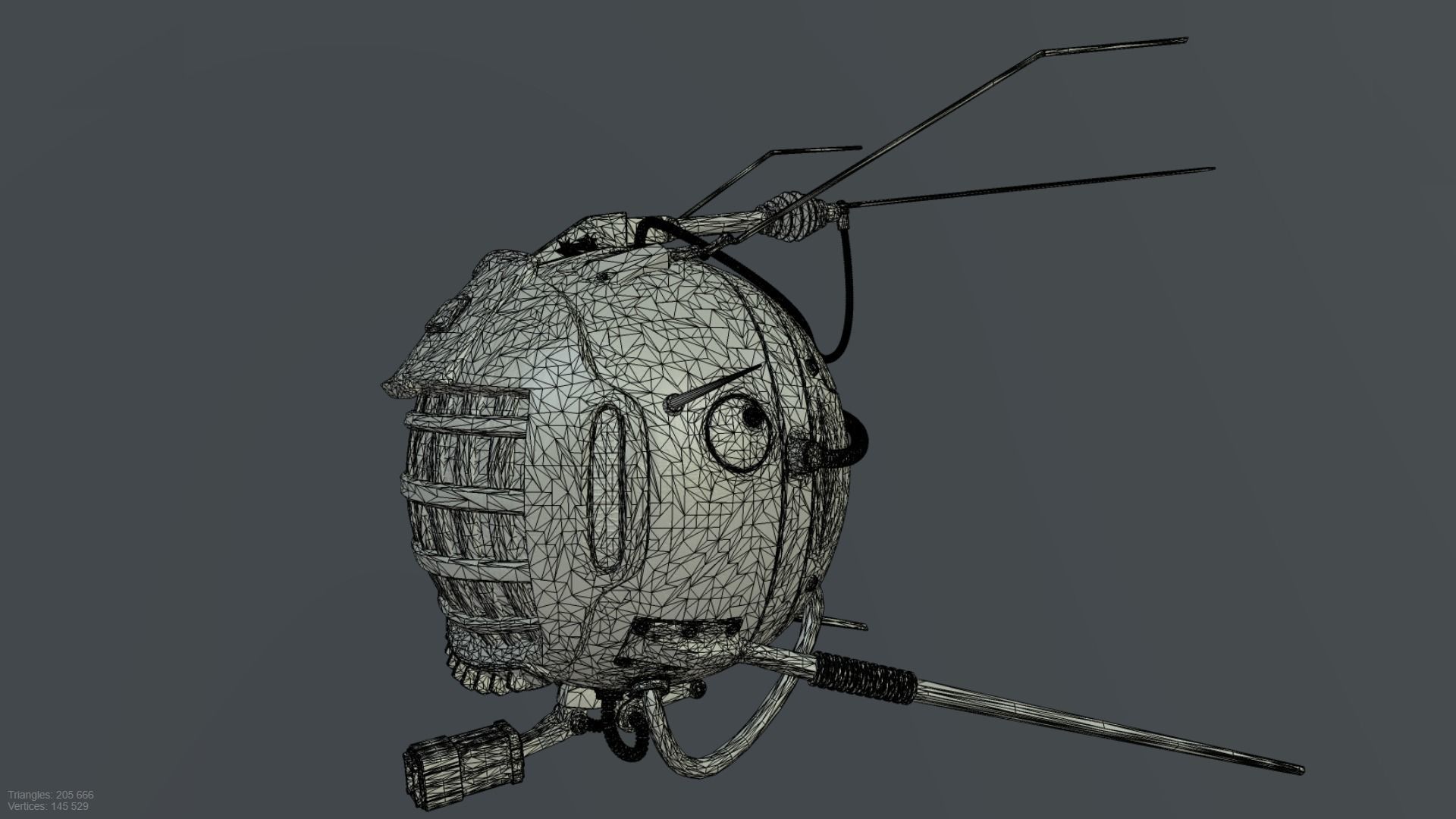 3D model FALLOUT EYE DROID BOT PBR VR / AR / low-poly | CGTrader