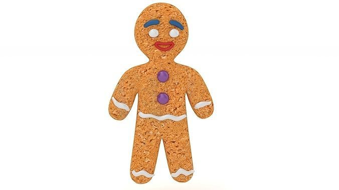 ginger bread man 3D model | CGTrader