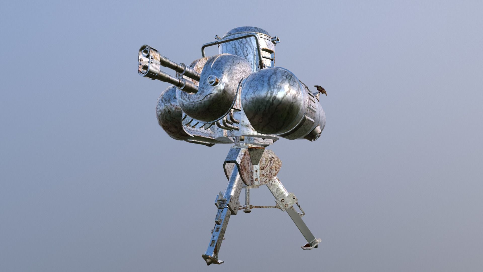 3D model FALLOUT TURRET SENTRY PBR VR / AR / low-poly | CGTrader