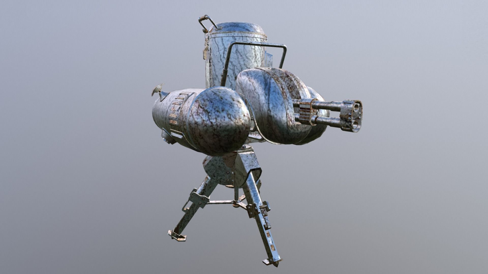 3D model FALLOUT TURRET SENTRY PBR VR / AR / low-poly | CGTrader