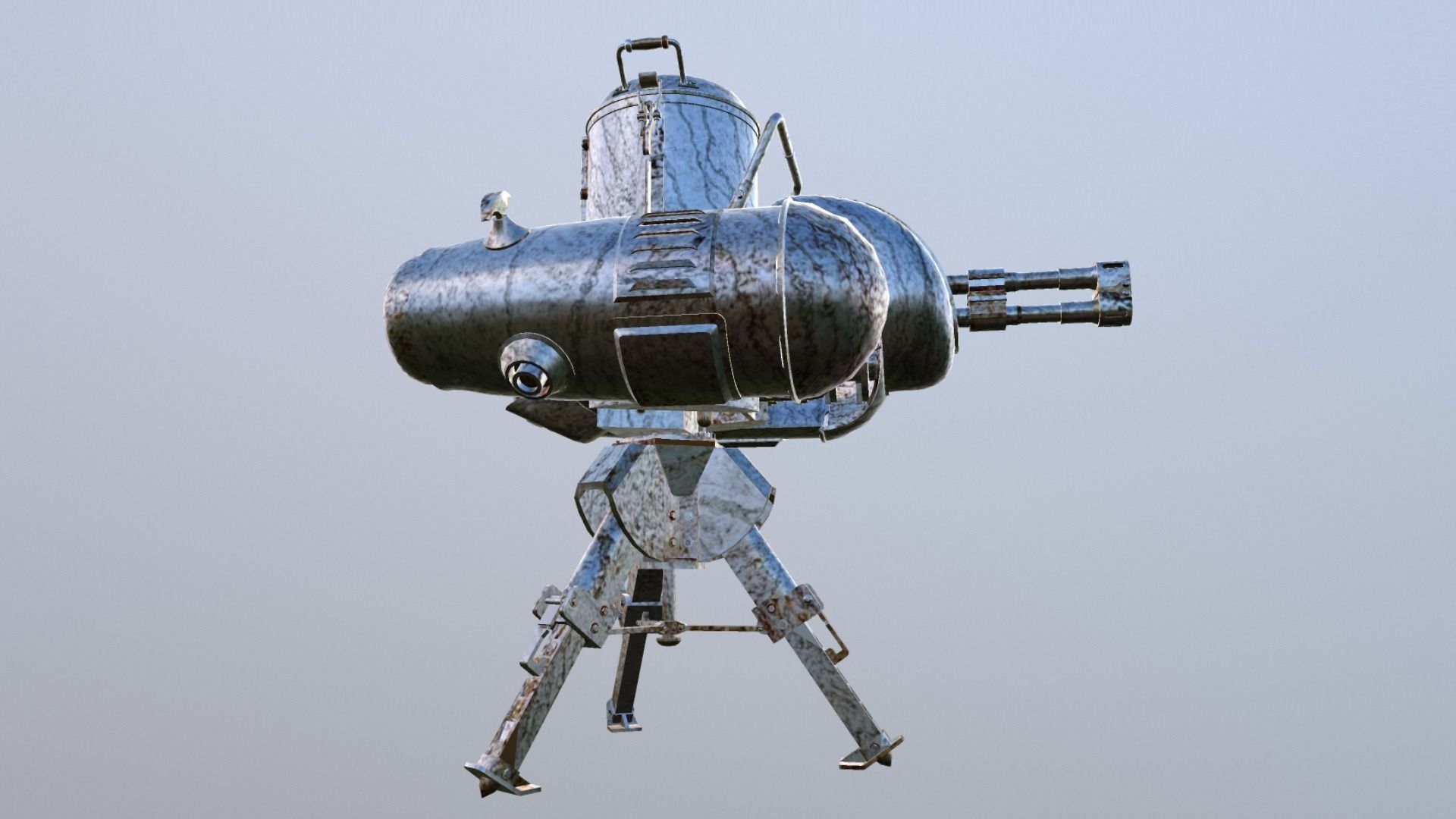 3D model FALLOUT TURRET SENTRY PBR VR / AR / low-poly | CGTrader