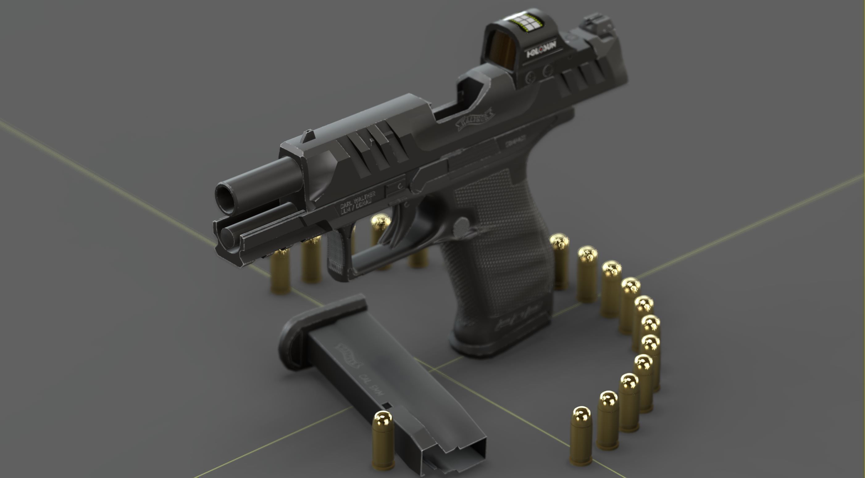3D model Walther PDP Compact VR / AR / low-poly | CGTrader