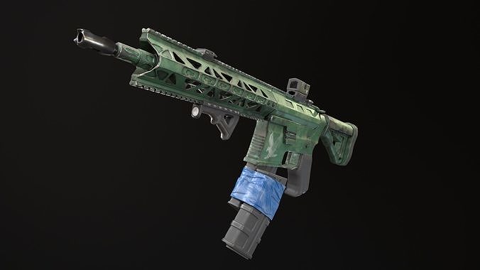 3D model Game ready rifle ar-15 VR / AR / low-poly | CGTrader