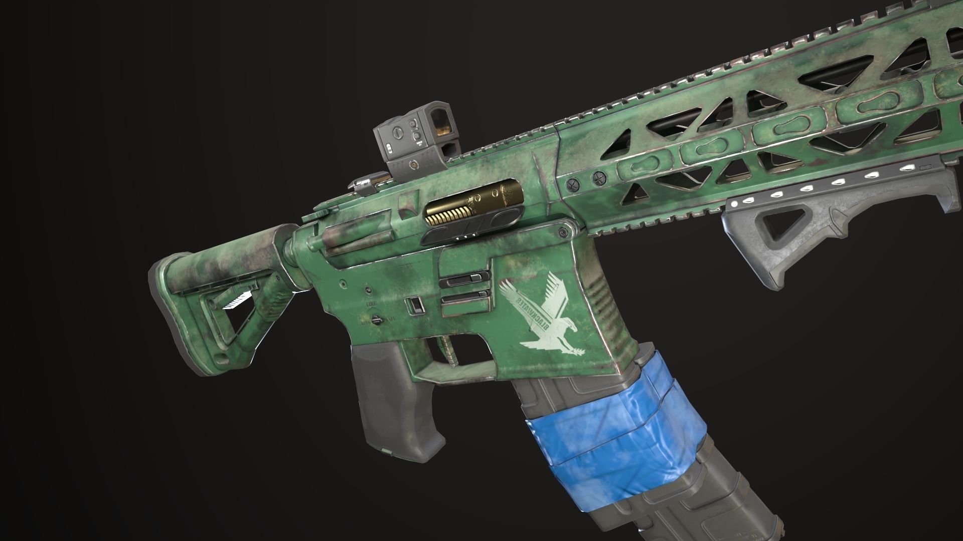 3D model Game ready rifle ar-15 VR / AR / low-poly | CGTrader