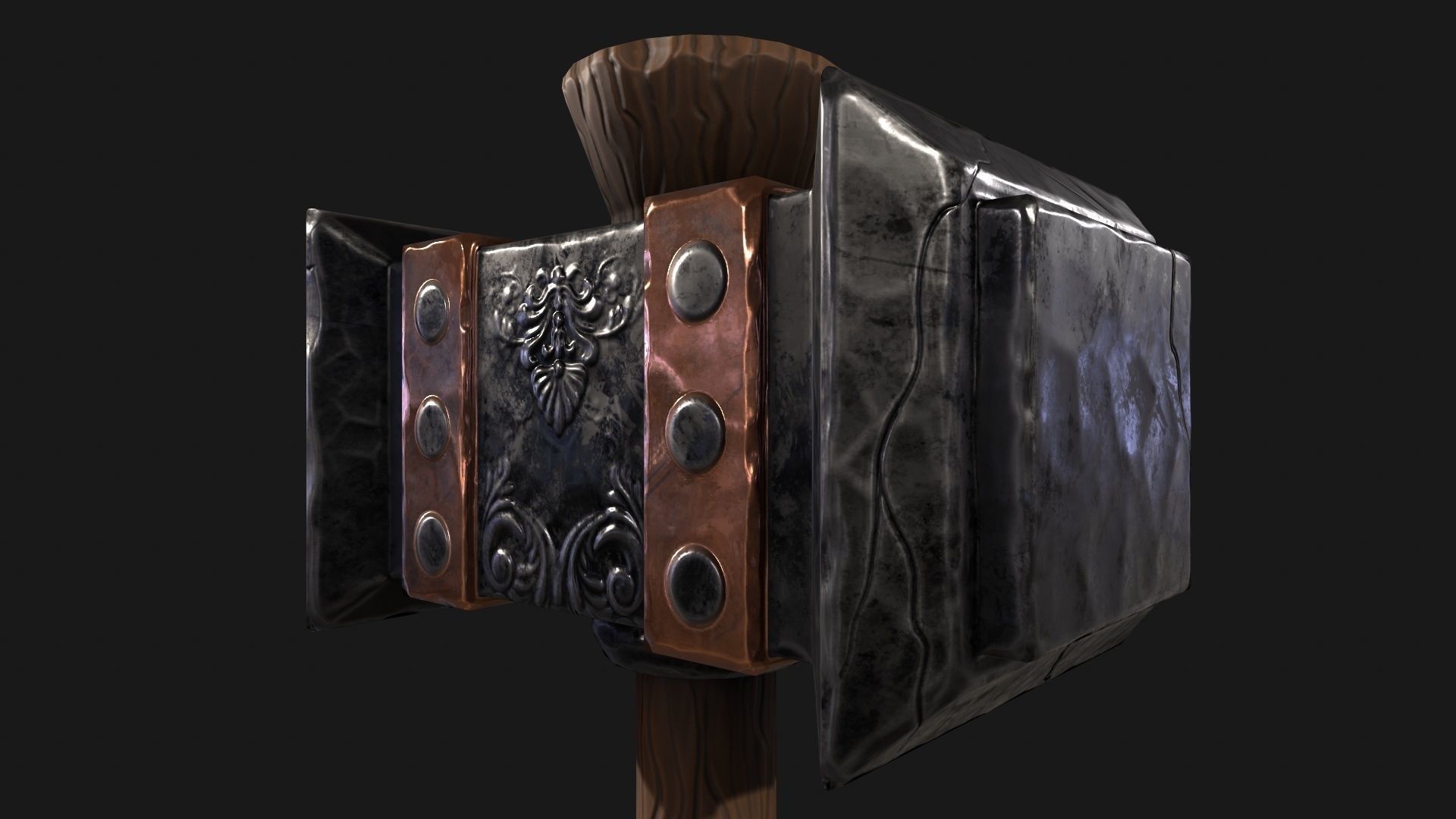 Stylized Hammer V2 PBR Modeling free VR / AR / low-poly 3D model | CGTrader