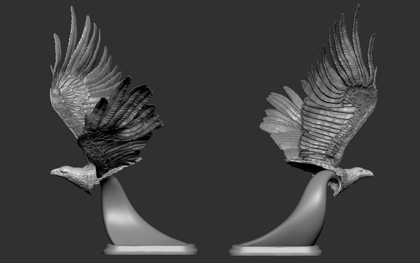 Eagle Flying 3D model 3D printable | CGTrader