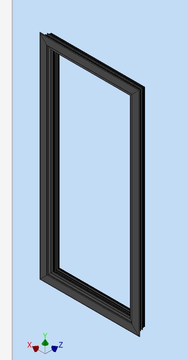 Aluminium extrusion frame assembly design for door and windows 3D model ...