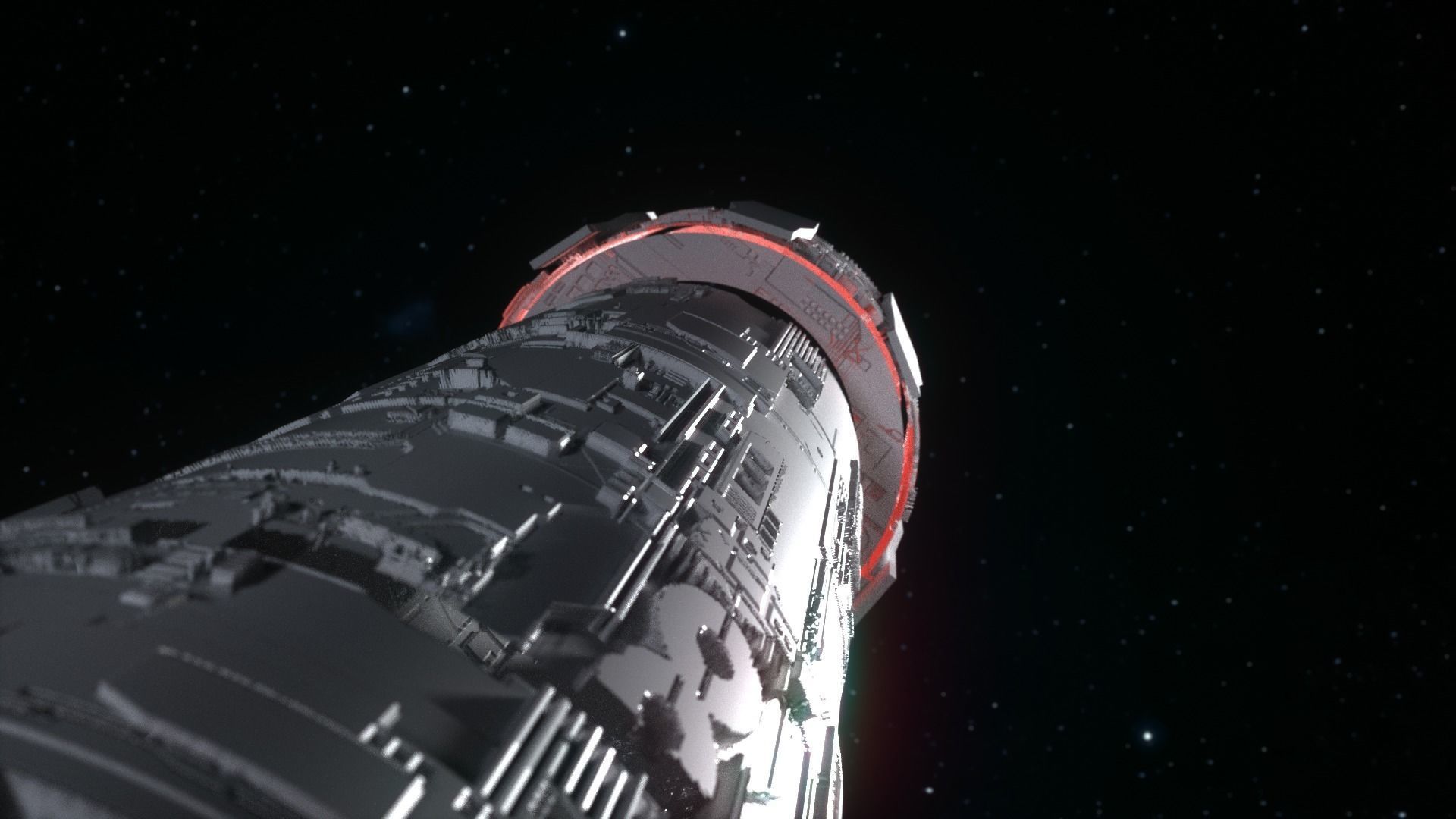 Justice League Watchtower Made in Blender 3D model animated | CGTrader