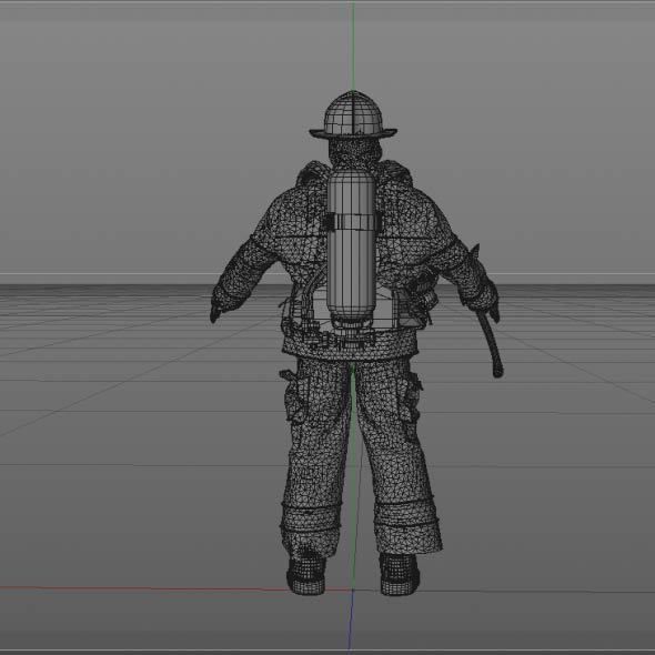 FireFighter 3D model | CGTrader