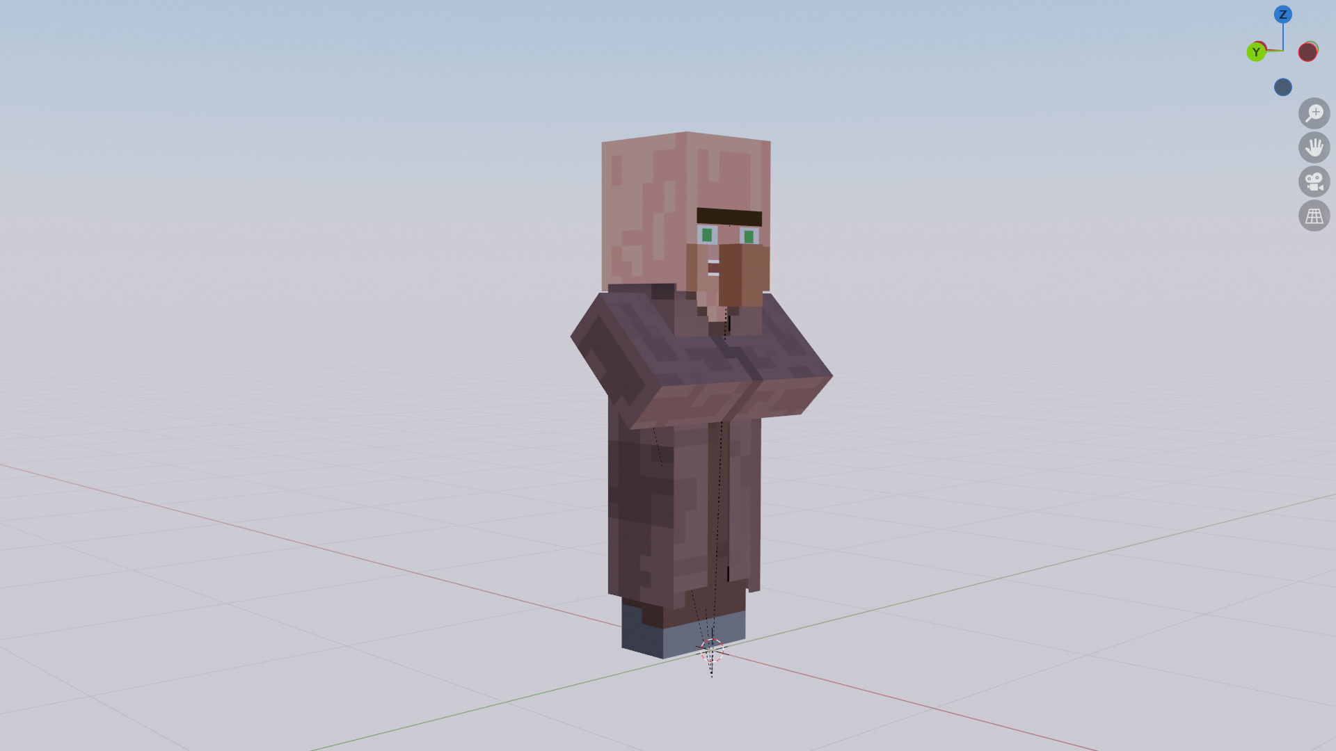 Minecraft Villager free VR / AR / low-poly 3D model rigged | CGTrader