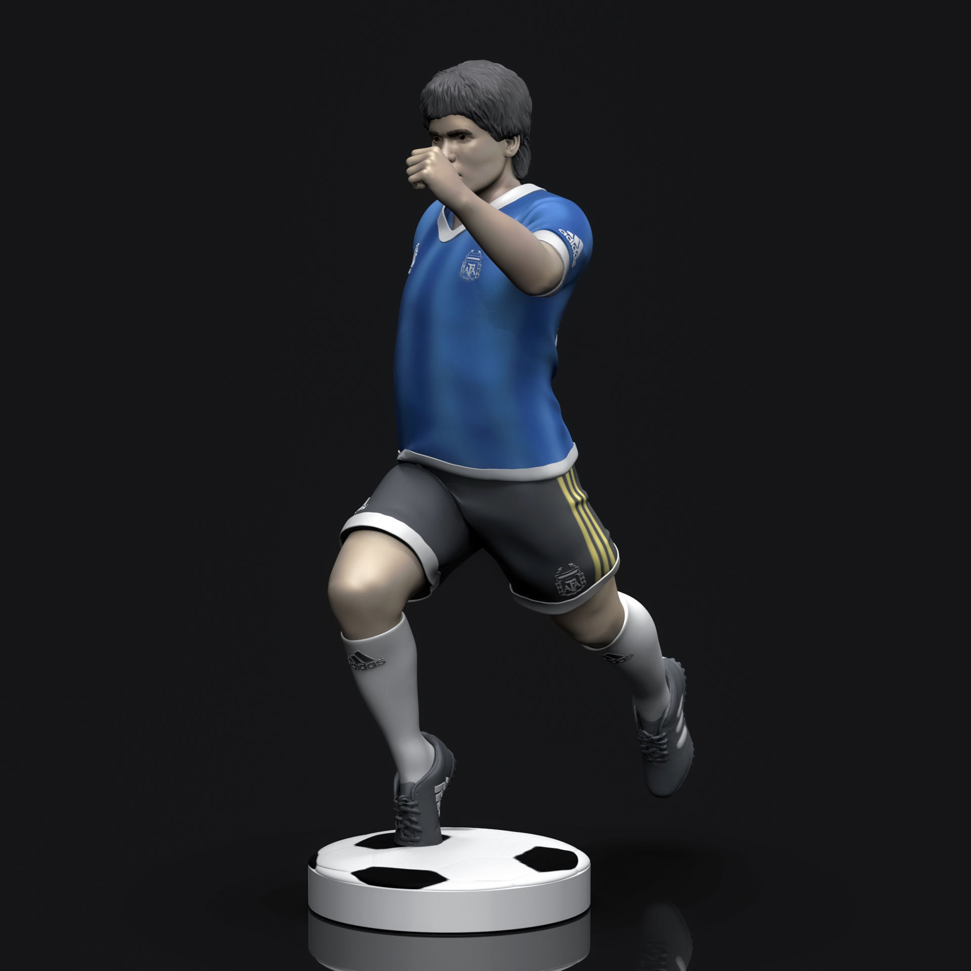 Diego Maradona 3D Printable 3D model 3D printable | CGTrader