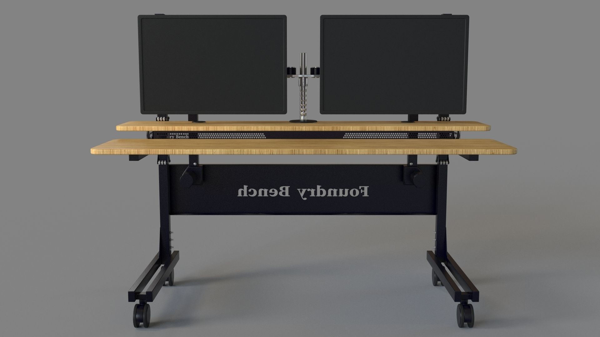 Foundry Bench Standing Desk 3D model | CGTrader