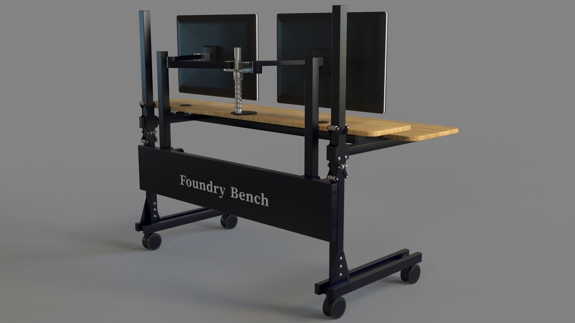 Foundry Bench Standing Desk 3D model | CGTrader