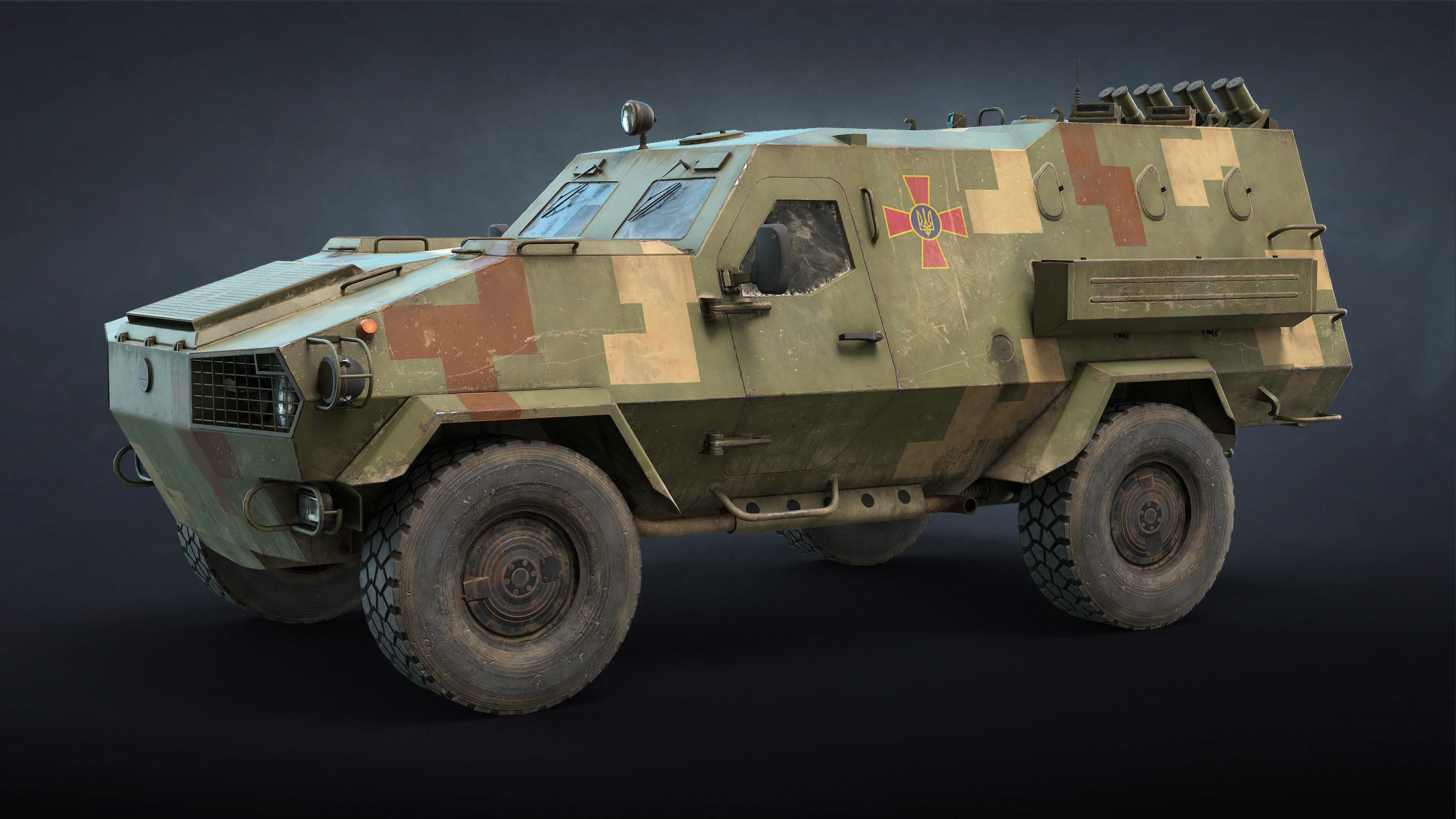 3D model Dozor-B Ukrainian APC VR / AR / low-poly | CGTrader
