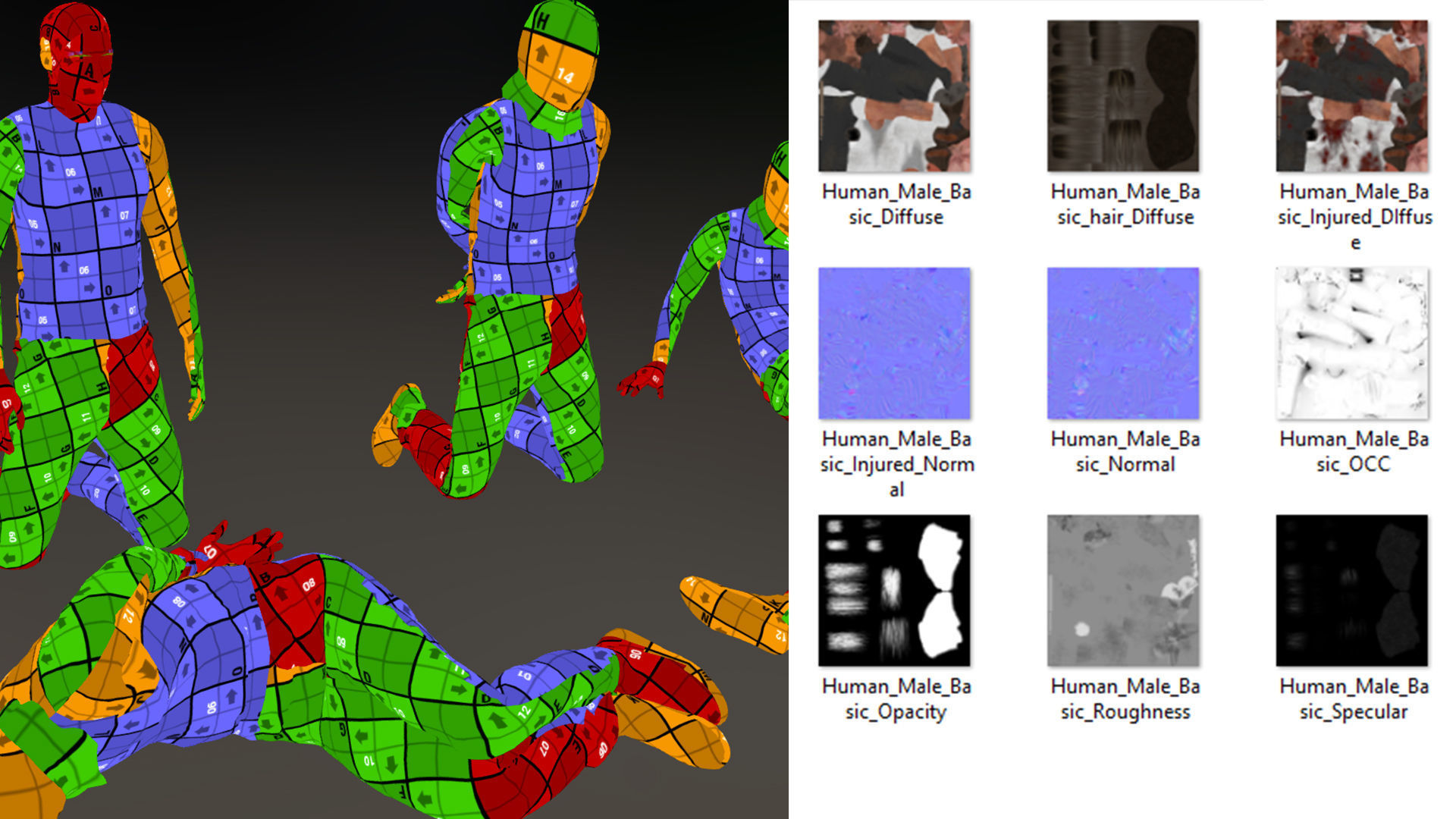 3D model Hostage Prisoner asset with idle Animations VR / AR / low-poly ...