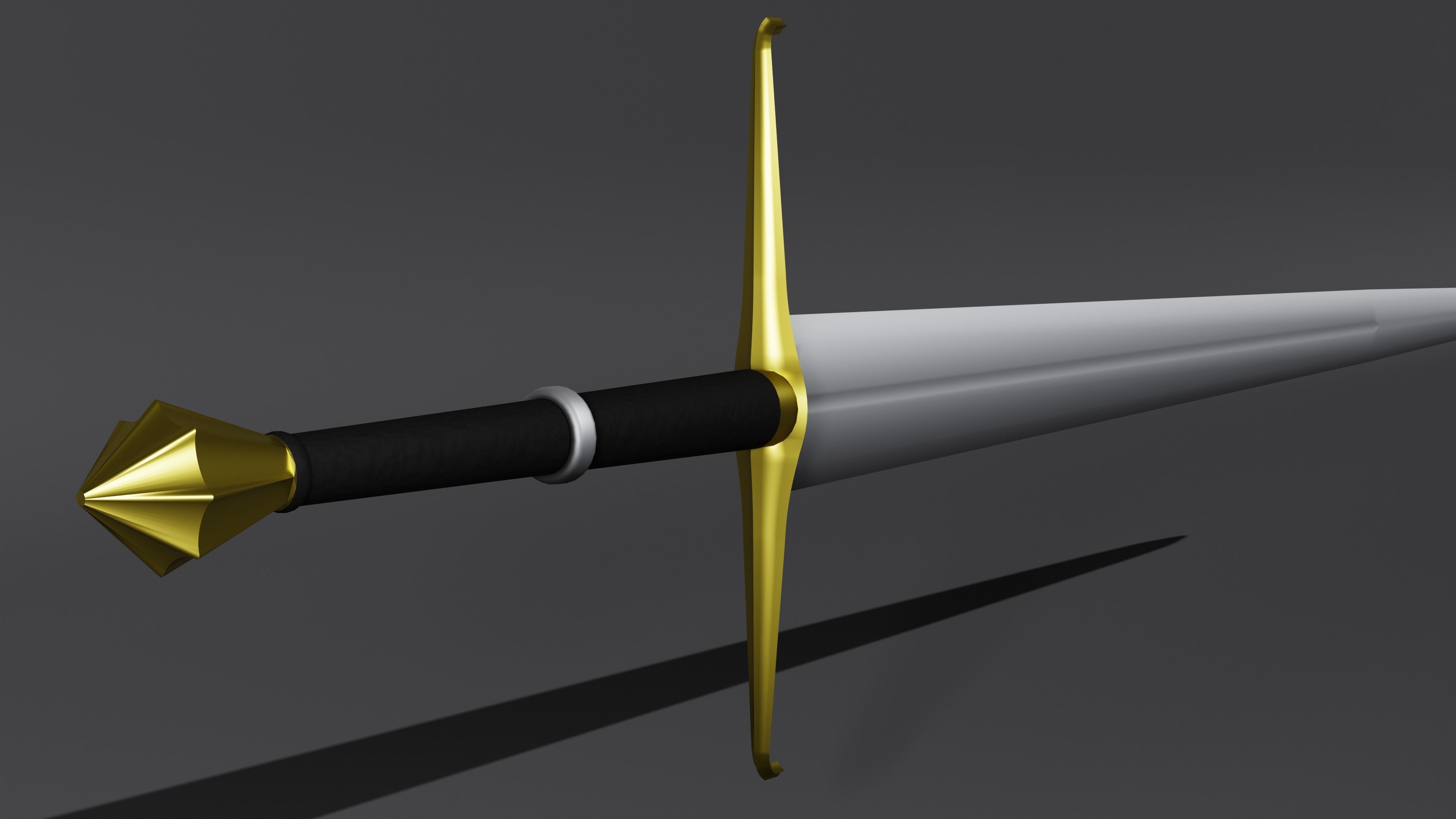 Longsword sword 3D model | CGTrader