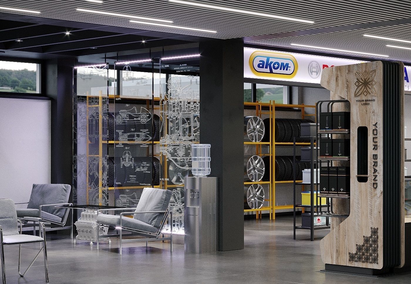 Auto parts store 3D model | CGTrader