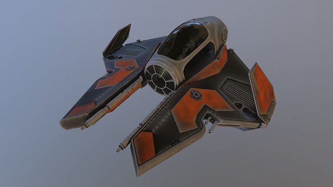 3D model STAR WARS JEDI STARSHIP PBR VR / AR / low-poly | CGTrader