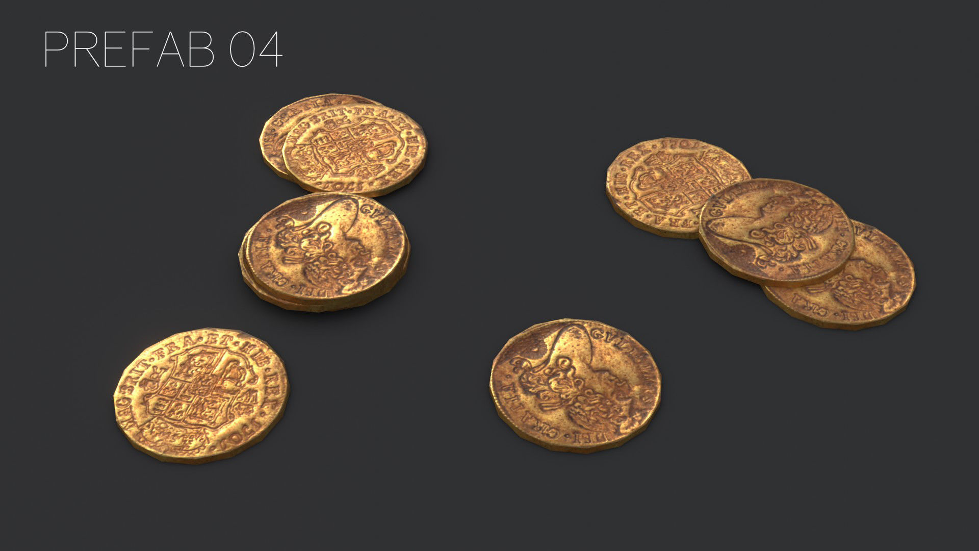 3D model Old British Coins VR / AR / low-poly | CGTrader