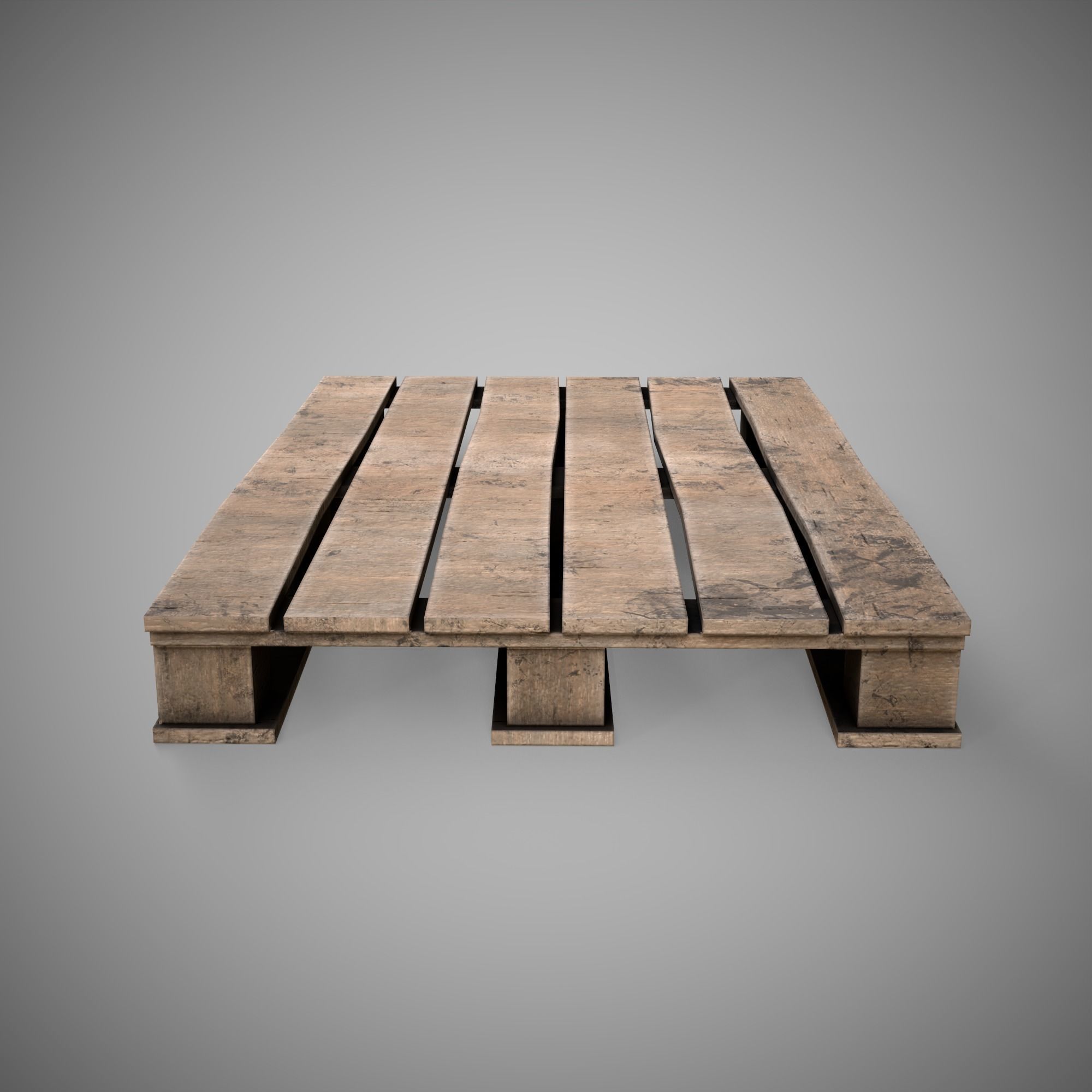 3D model The collection is a low-poly 3D model pallet with boxes VR ...