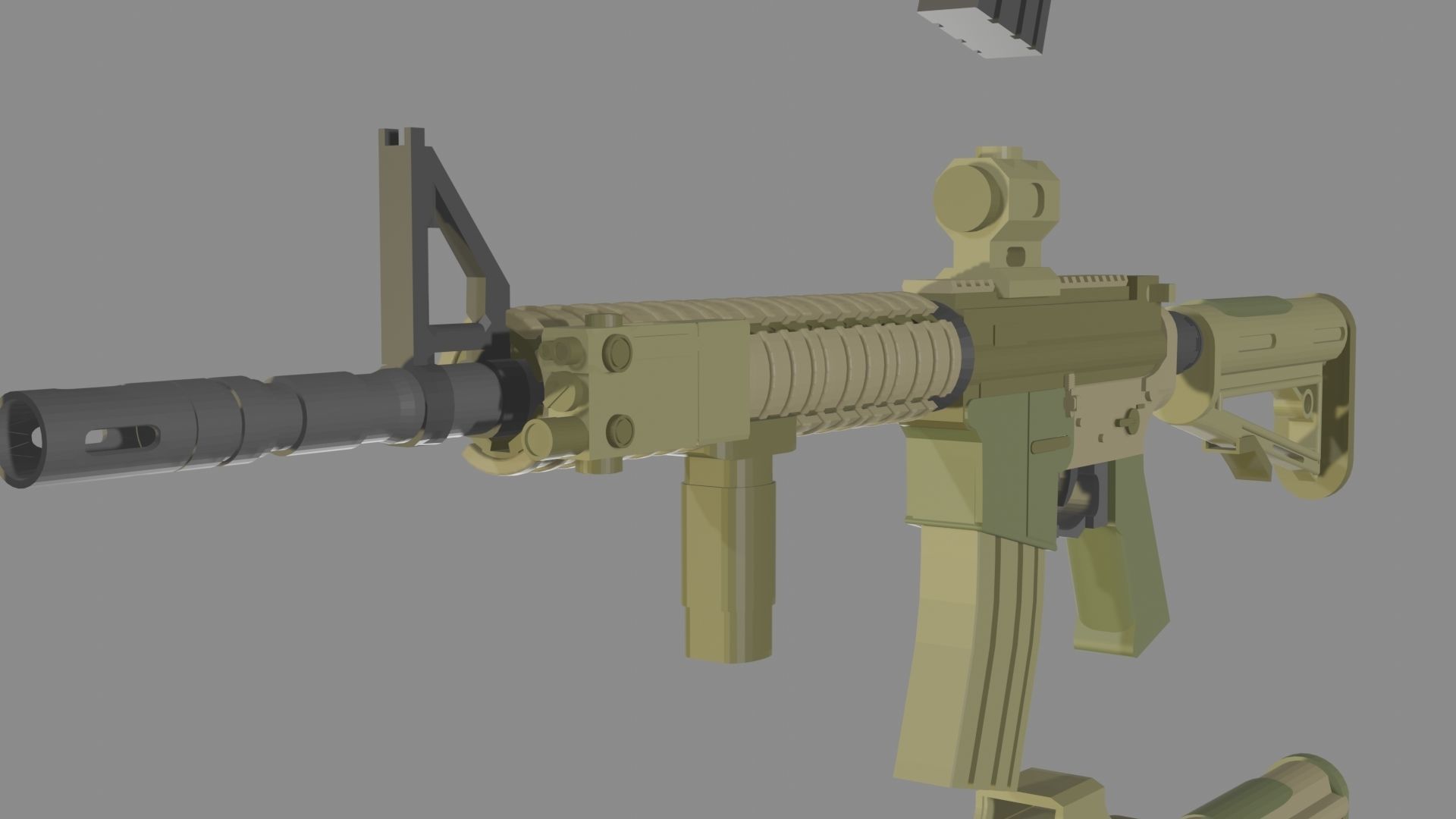 3D model M4a1 rifle VR / AR / low-poly | CGTrader
