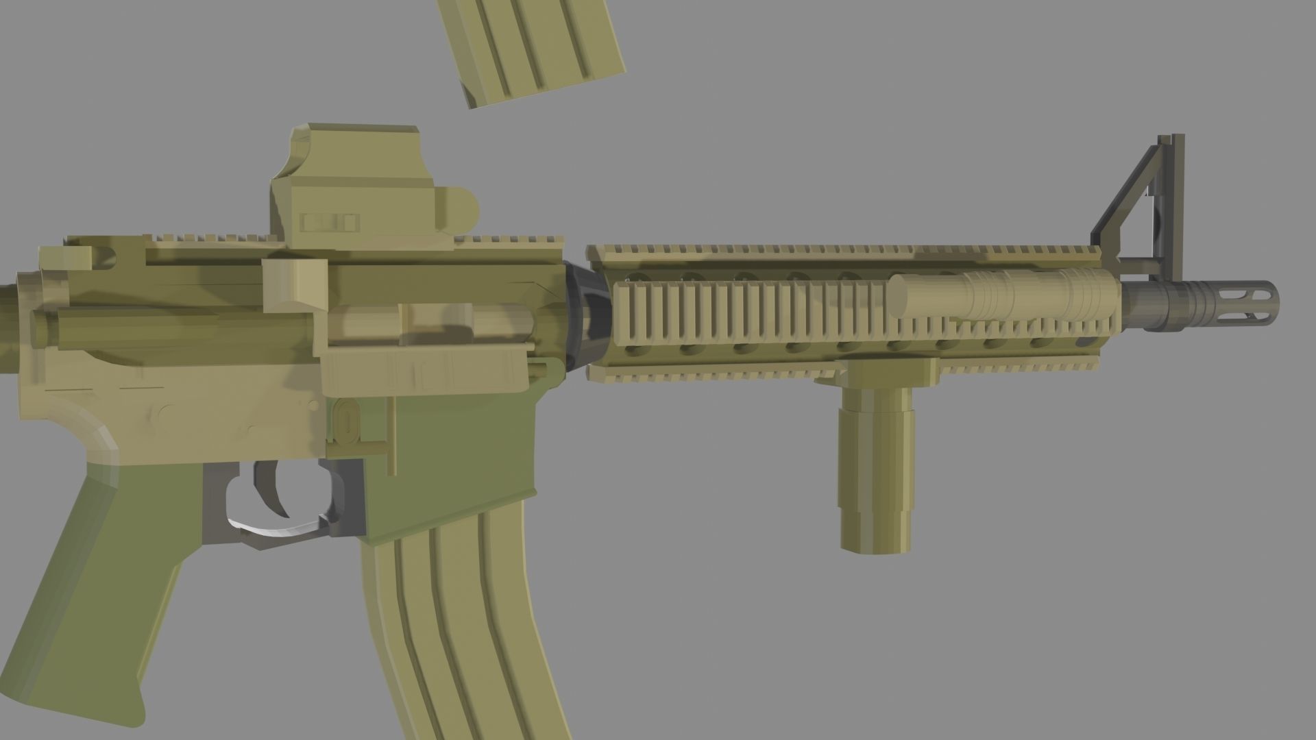 3D model M4a1 rifle VR / AR / low-poly | CGTrader