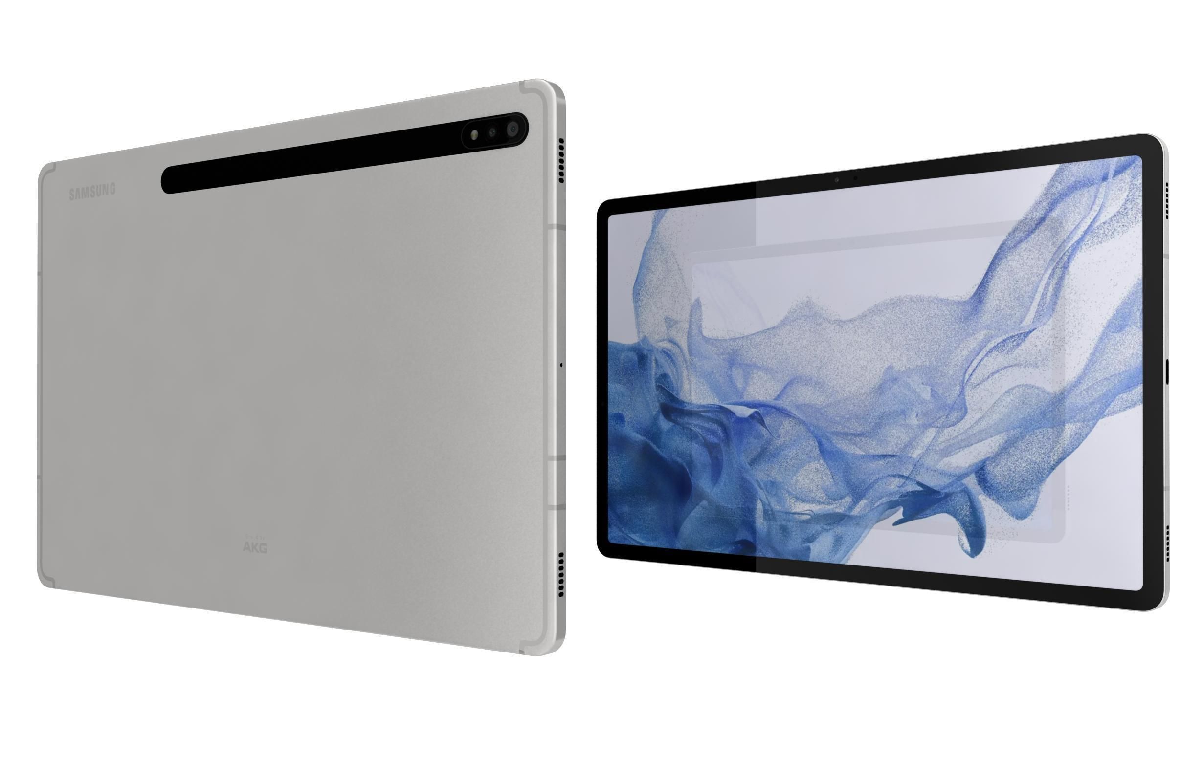 Samsung Galaxy Tab S8 White 3D model | CGTrader