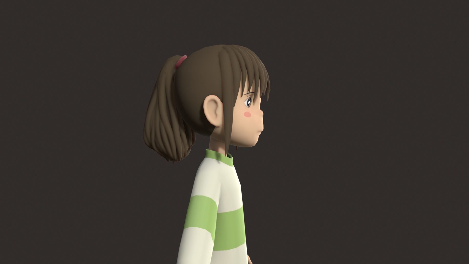 CHIHIRO 3D MODEL - SPIRITED AWAY - GHIBLI 3D model | CGTrader