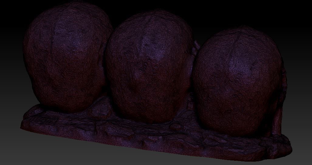 3 Skulls See No Evil Hear No Evil Speak No Evil 3D model 3D printable ...