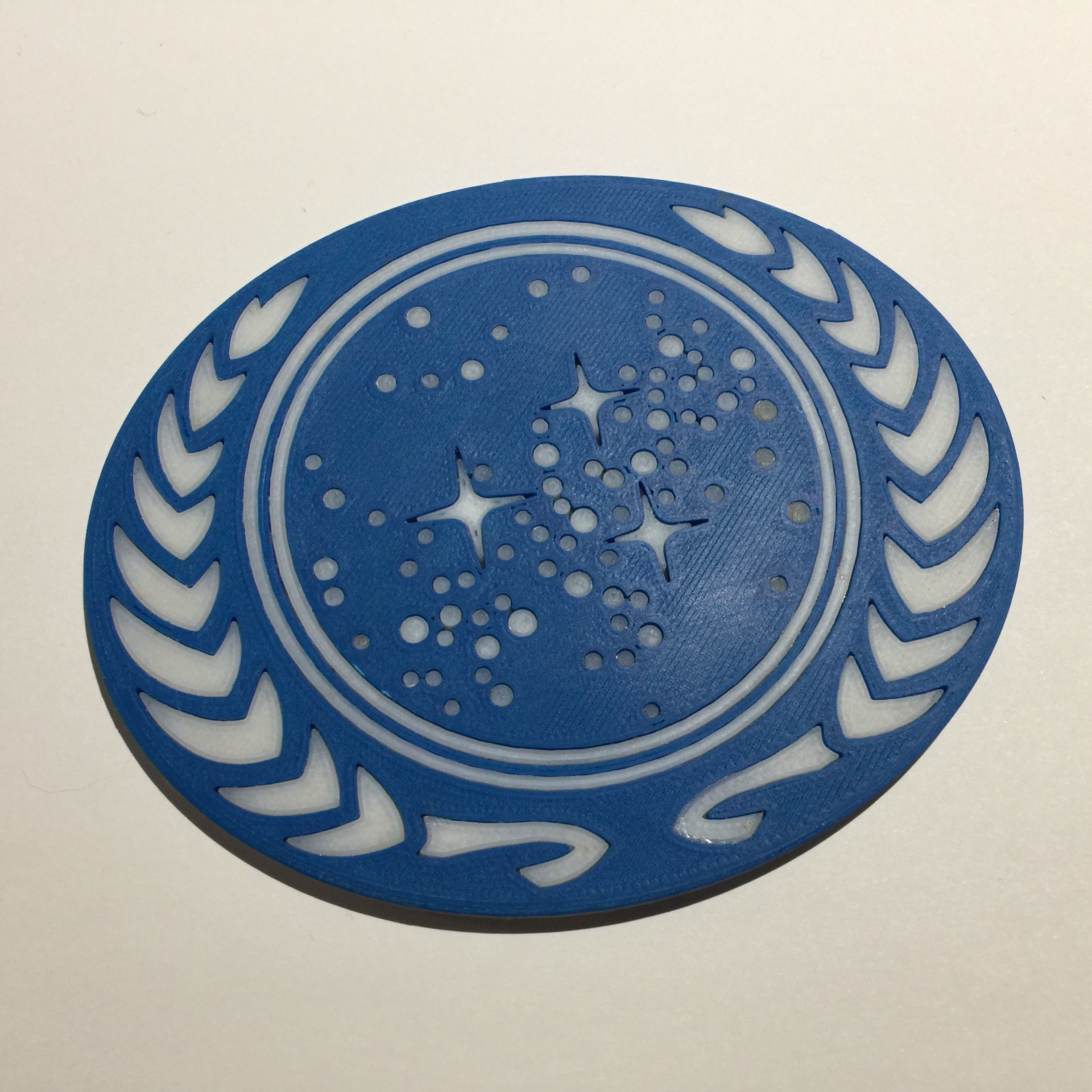 United Federation of Planets Emblem Coaster 3D model 3D printable ...