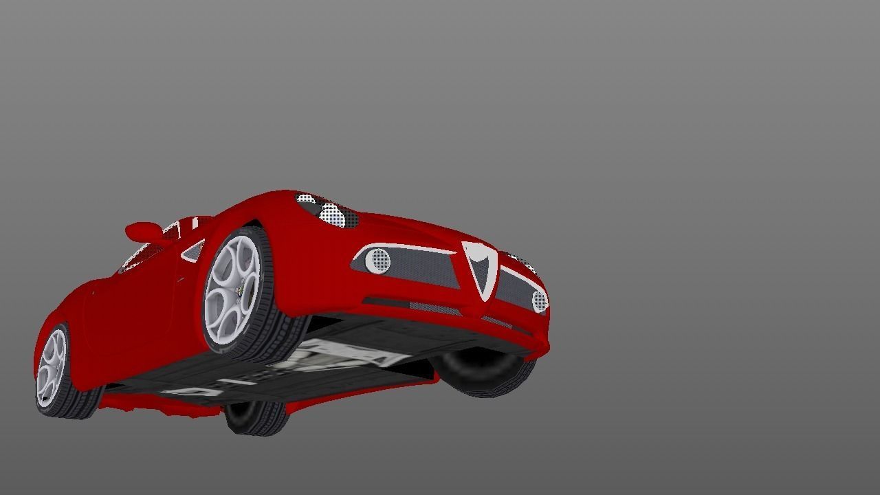 Asphalt Car alfaromeo competizione free 3d model free 3D model rigged ...