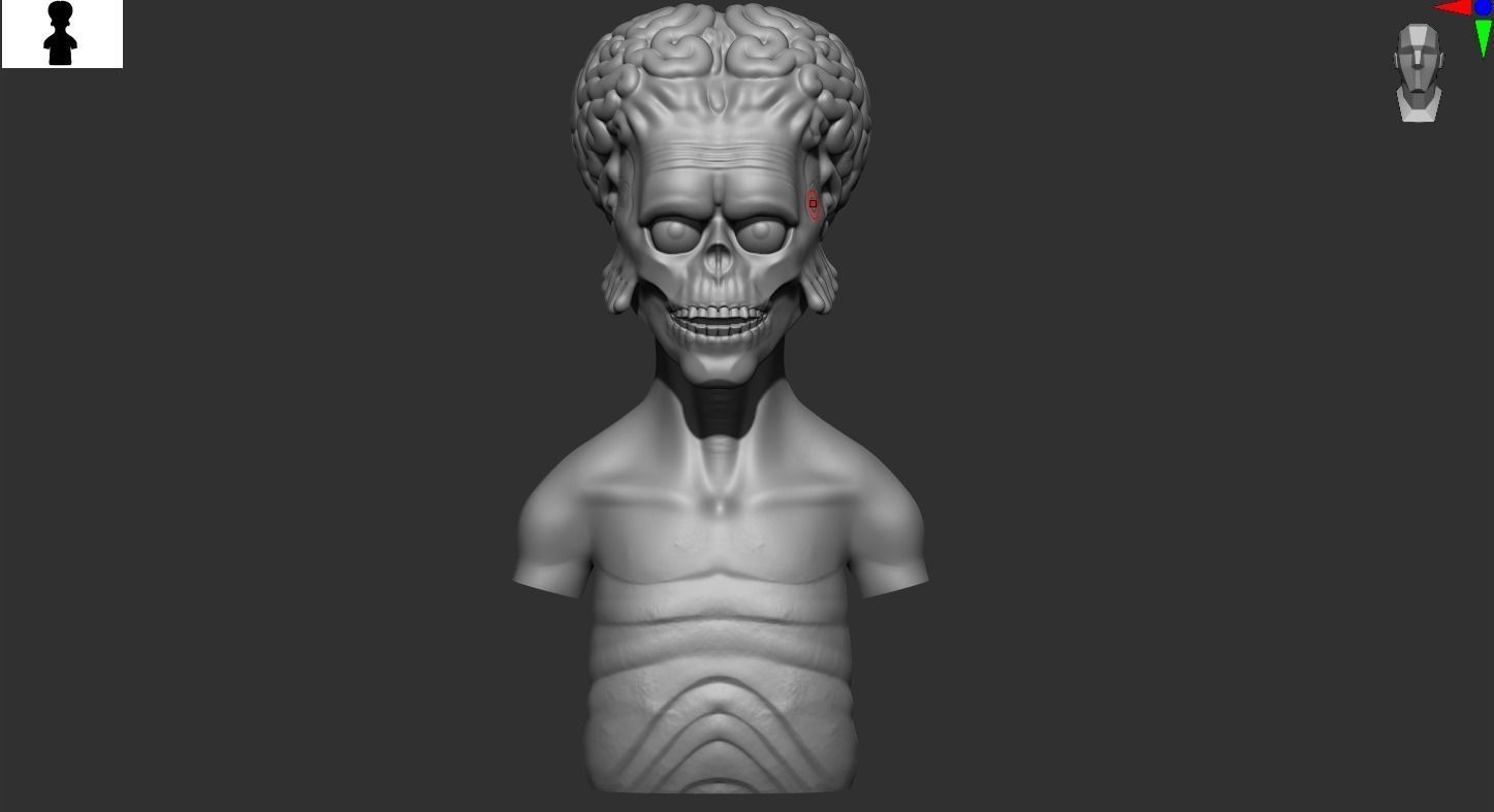 Mars Attacks martian 3D model 3D printable | CGTrader