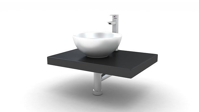 Wash Basin Plate 3D model | CGTrader