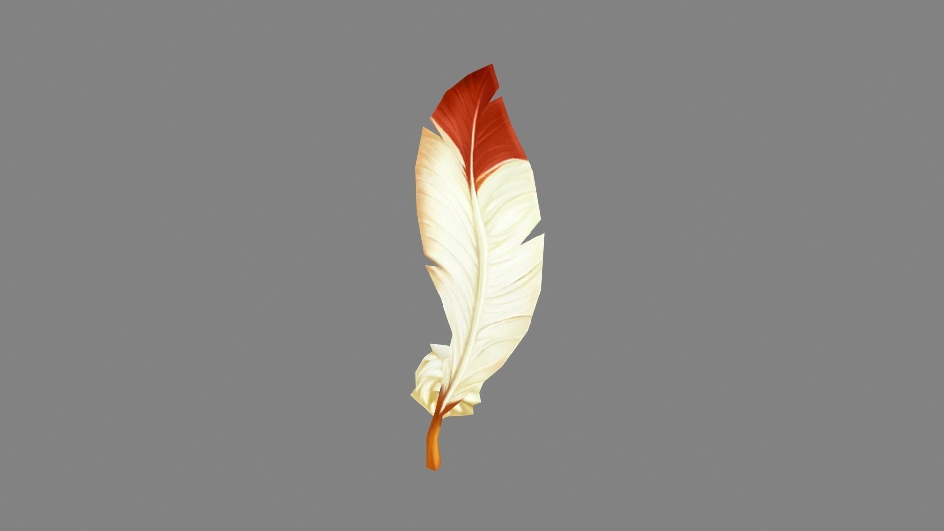 3D model cartoon feather VR / AR / low-poly | CGTrader