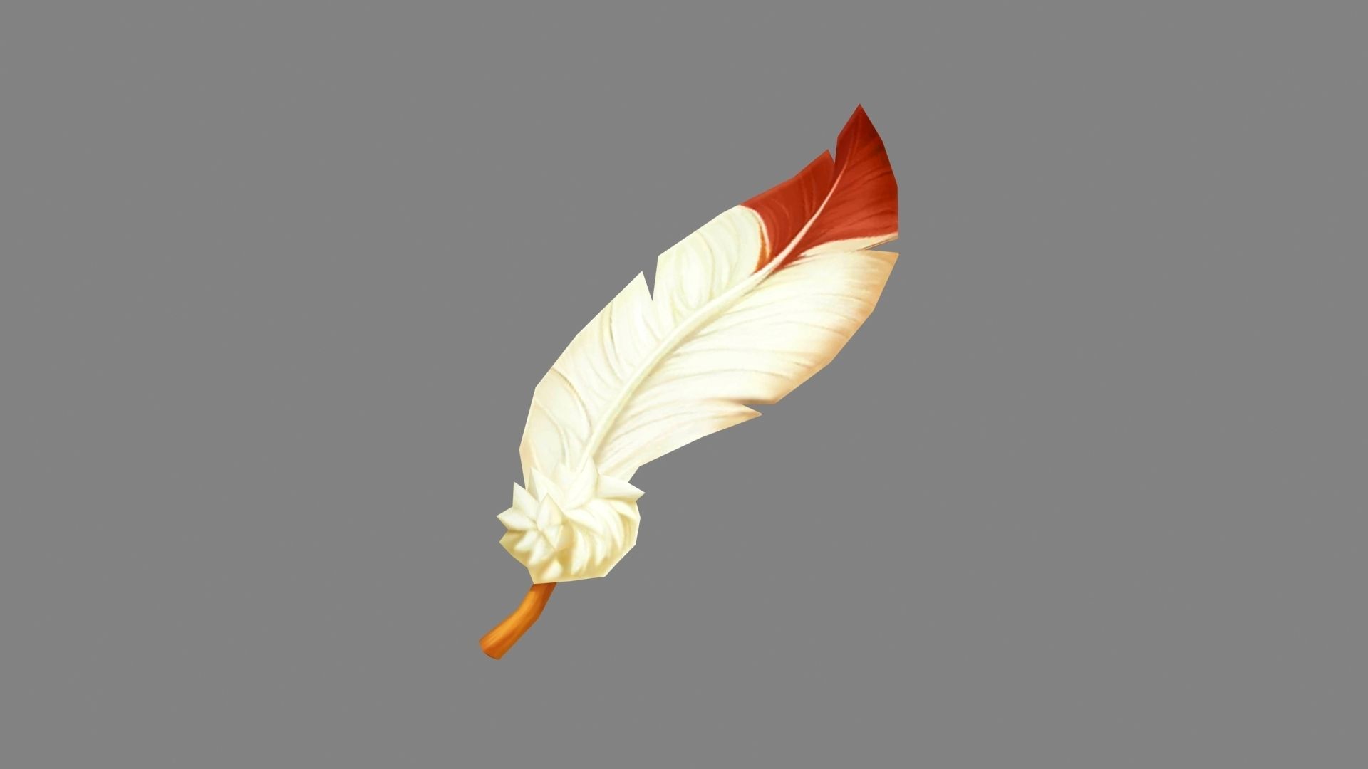 3D model cartoon feather VR / AR / low-poly | CGTrader