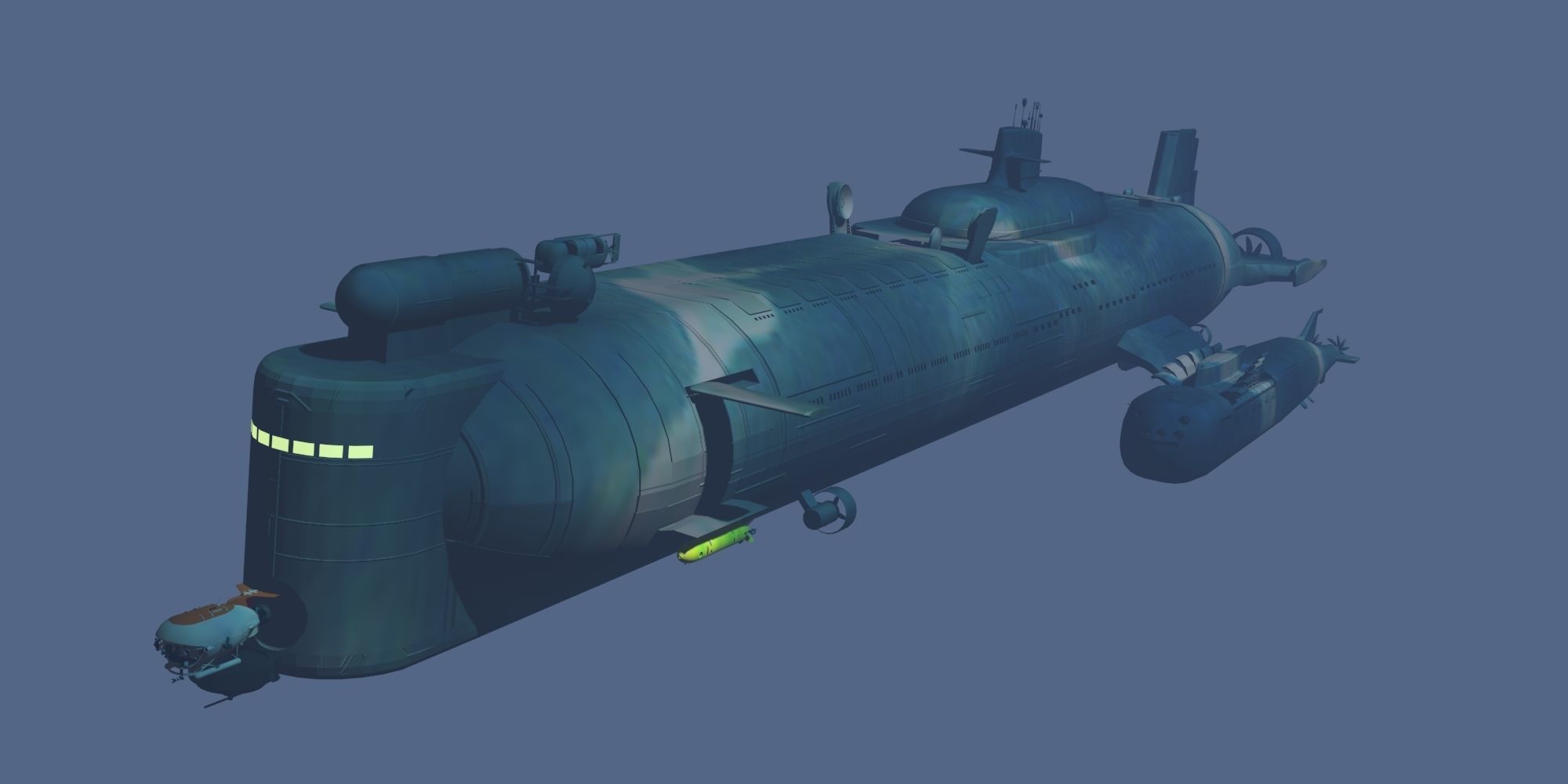 OKEANOS the mega sub 3D model | CGTrader
