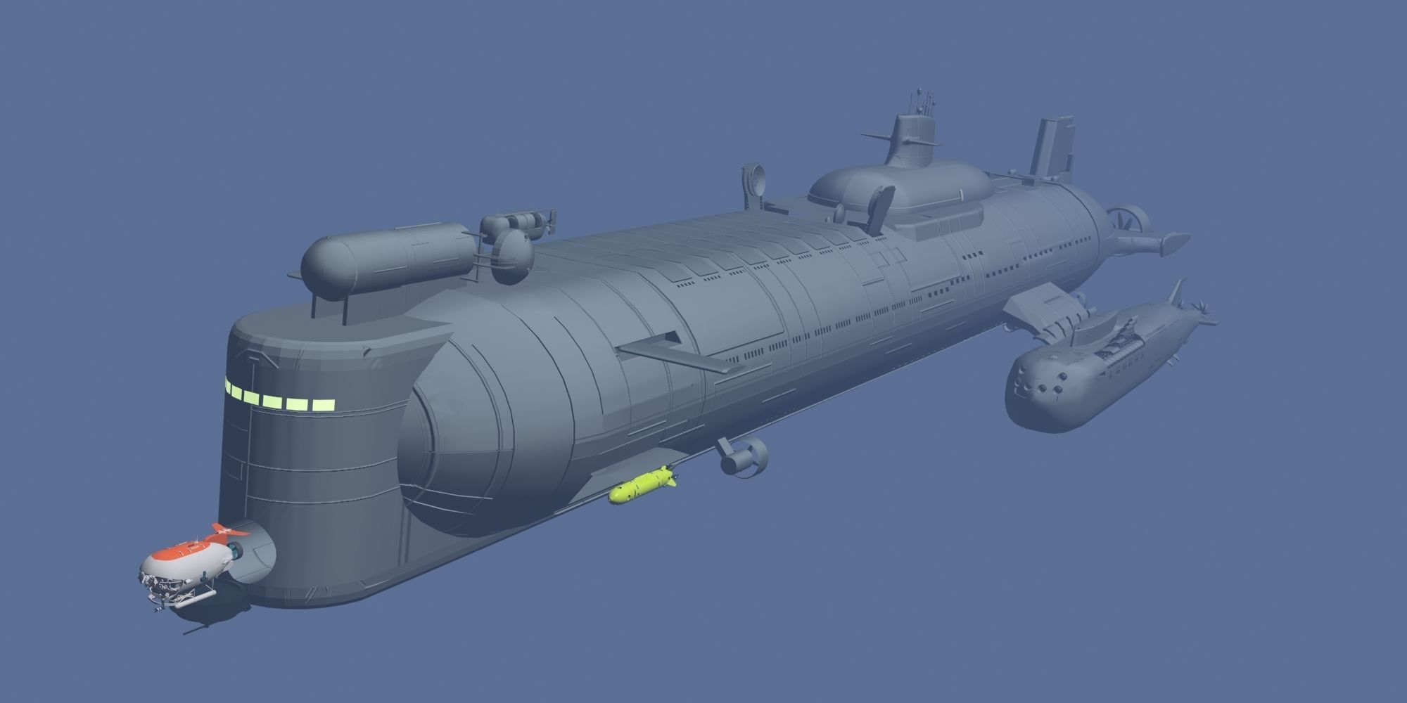 OKEANOS the mega sub 3D model | CGTrader