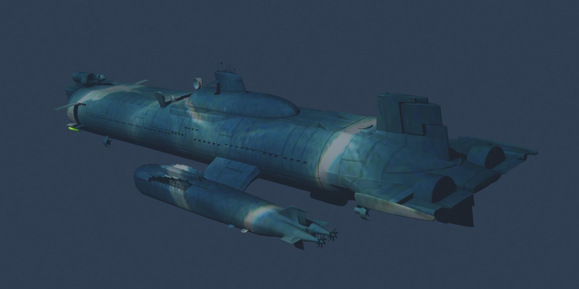 OKEANOS the mega sub 3D model | CGTrader