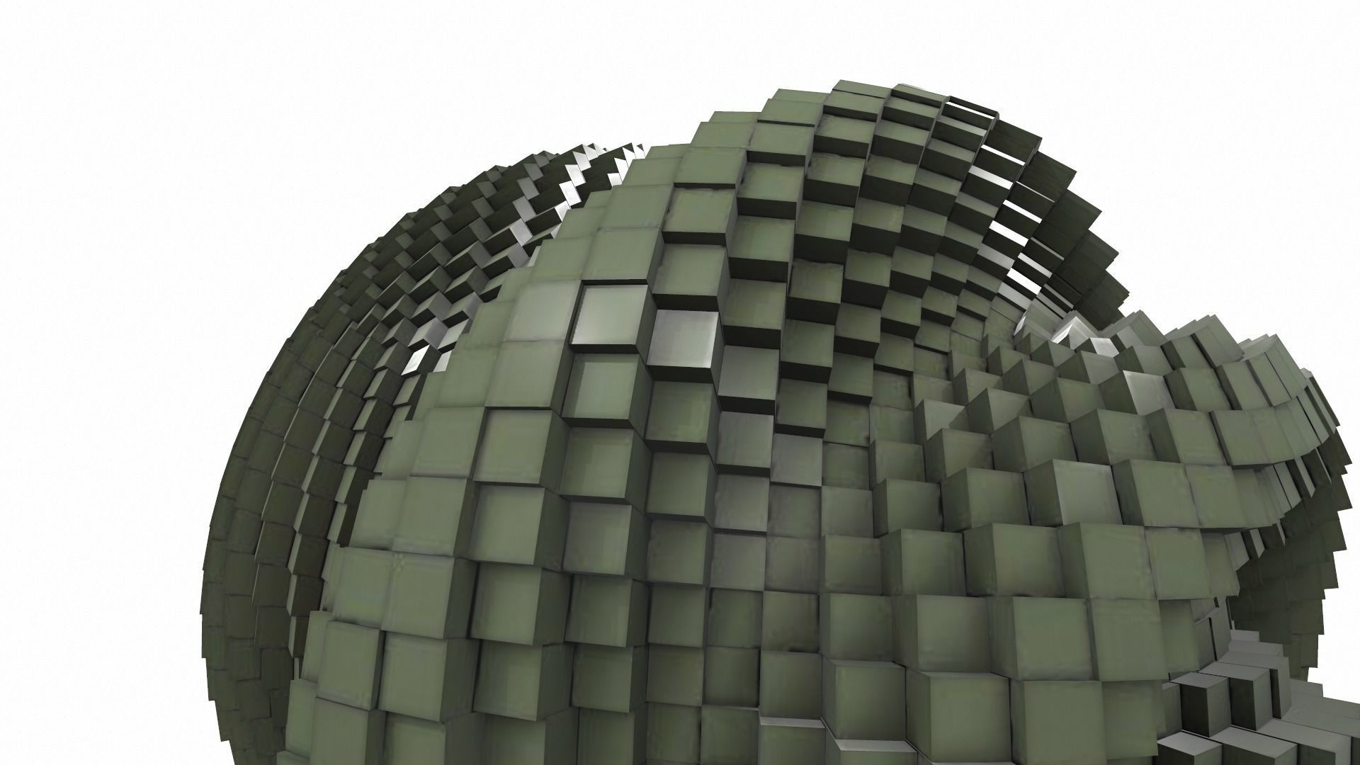 Abstract geometric sphere 2d 3D model | CGTrader