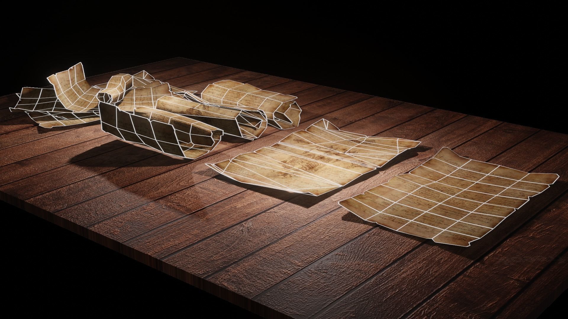 3D model Stylize Paper Debris Low-poly VR / AR / low-poly | CGTrader