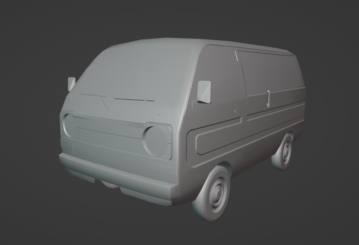 3D model Mitsubishi Minicab VR / AR / low-poly | CGTrader
