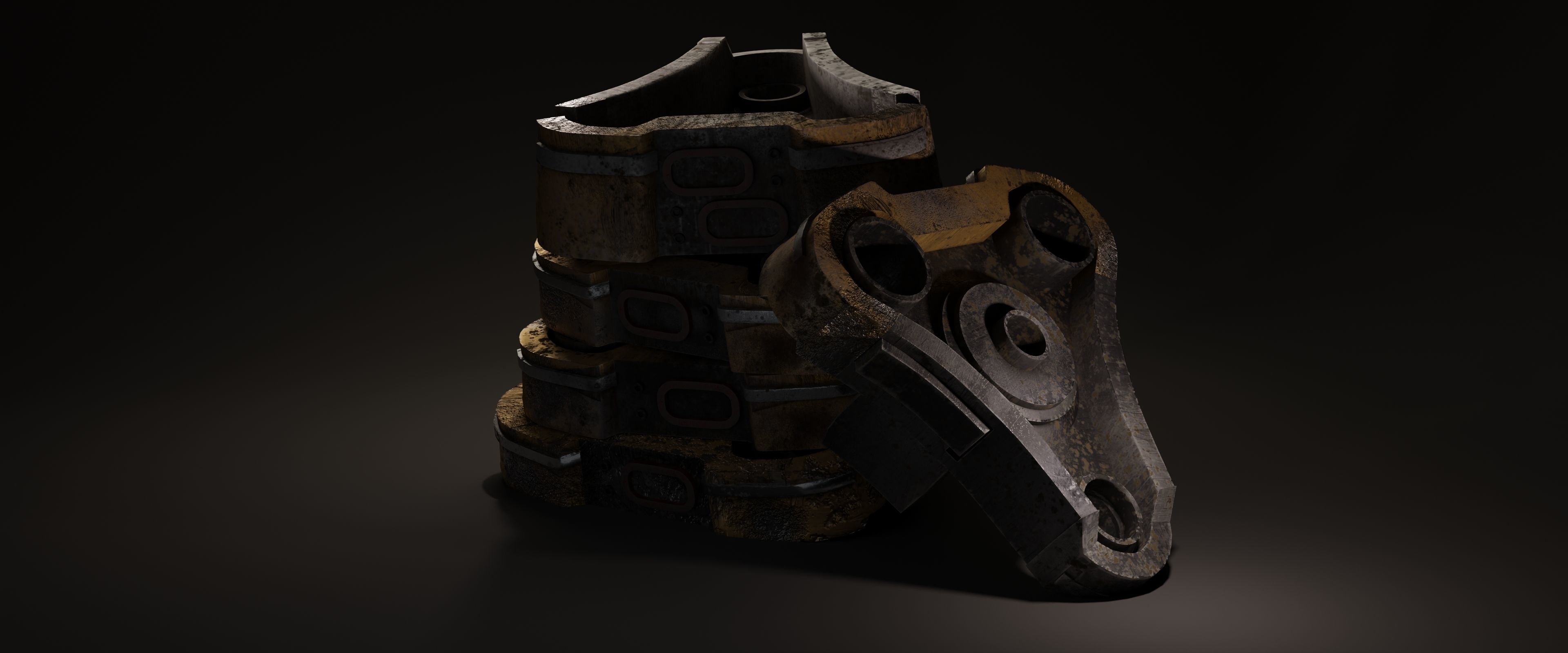 Doctor Octopus Arm Segments 3D Print Model 3D model 3D printable | CGTrader