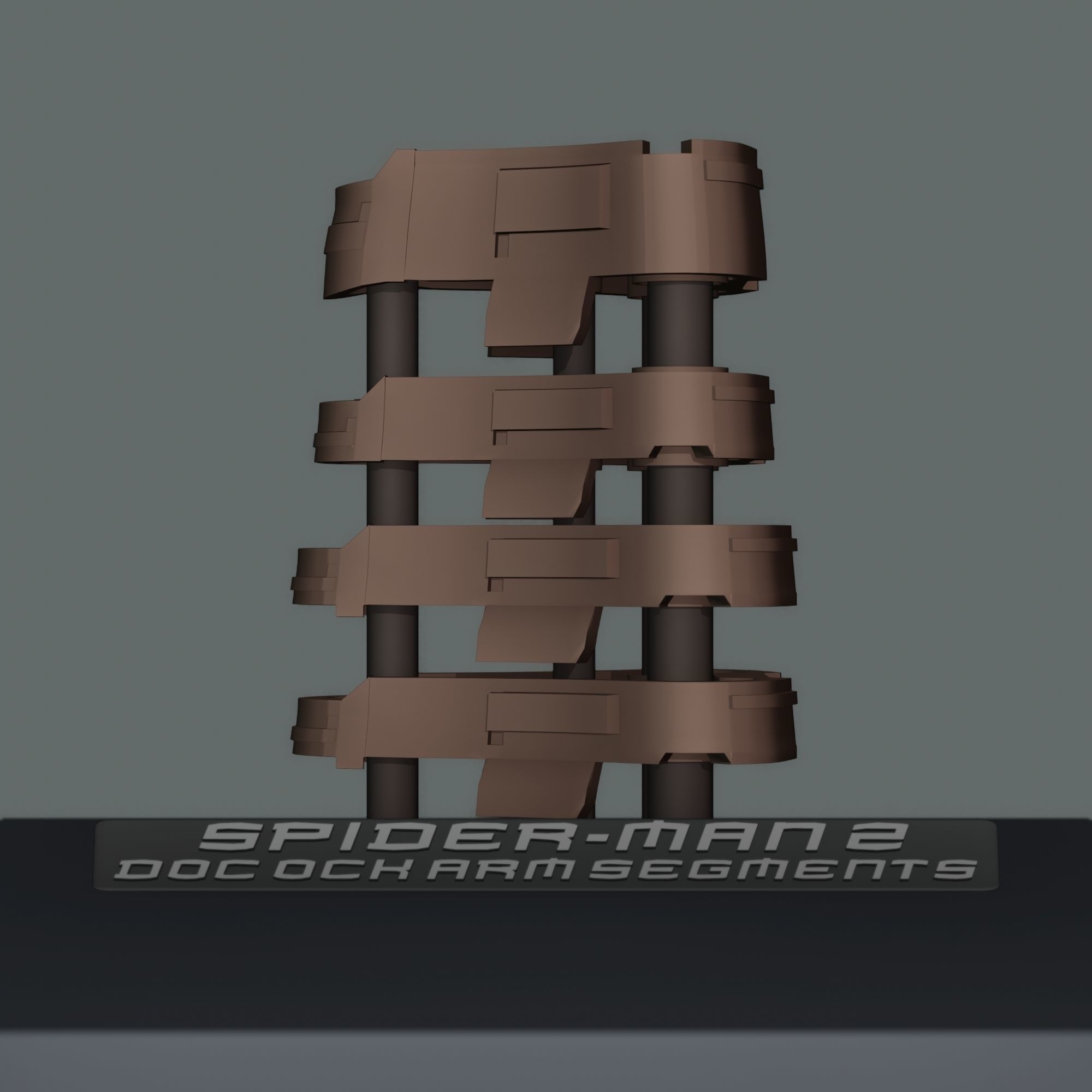 Doctor Octopus Arm Segments 3D Print Model 3D model 3D printable | CGTrader