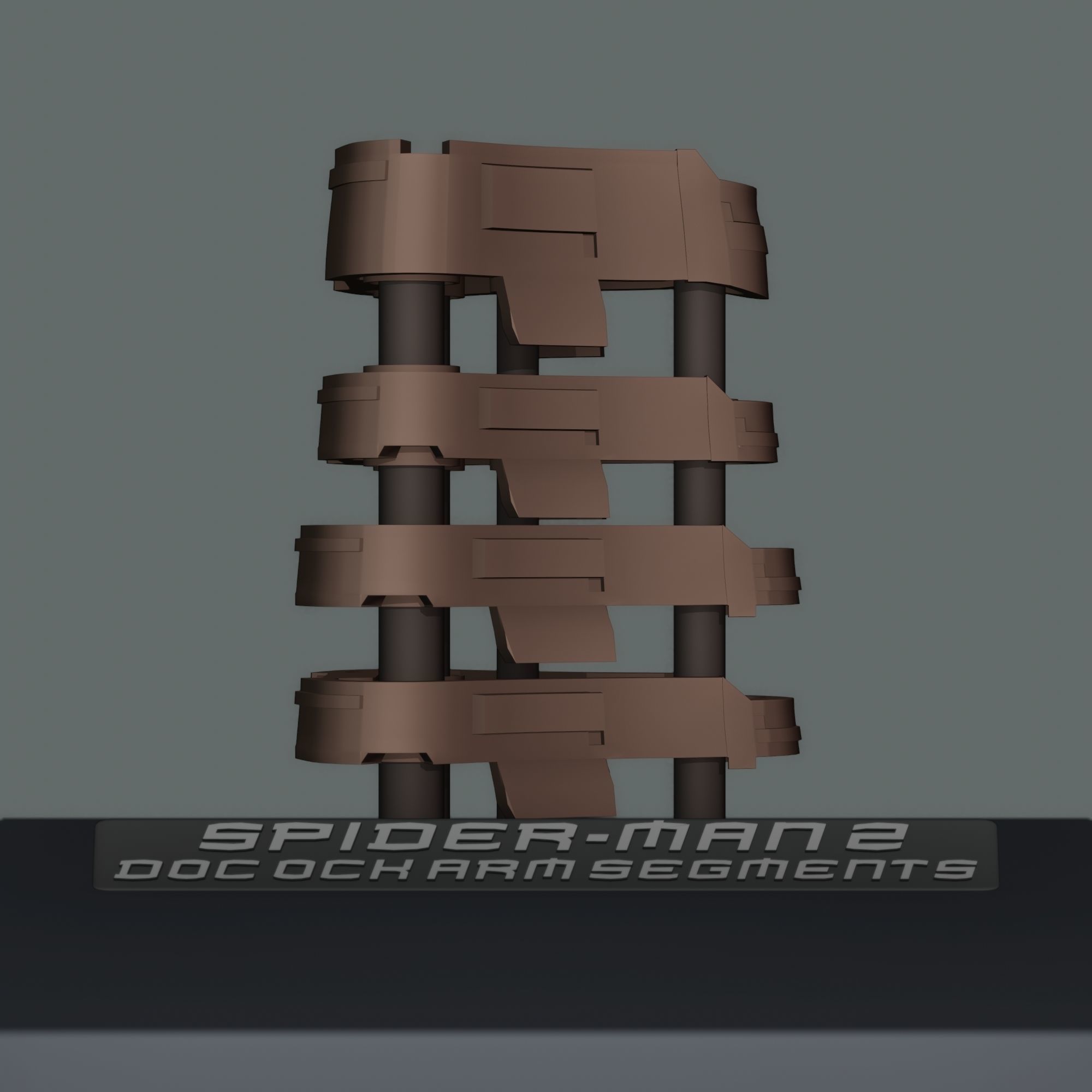 Doctor Octopus Arm Segments 3D Print Model 3D model 3D printable | CGTrader