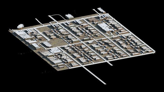 3D model City Cityscape Middle Eastern Desert Arabian Building 03 VR ...